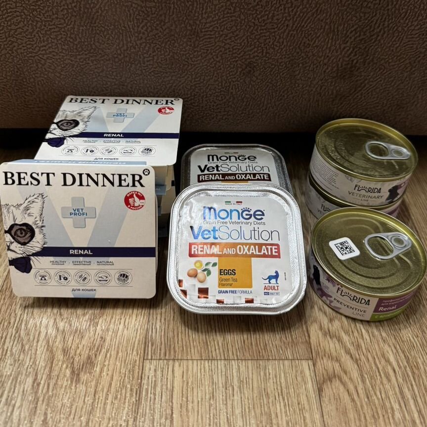 Влажные корма для кошек почечные ренальные