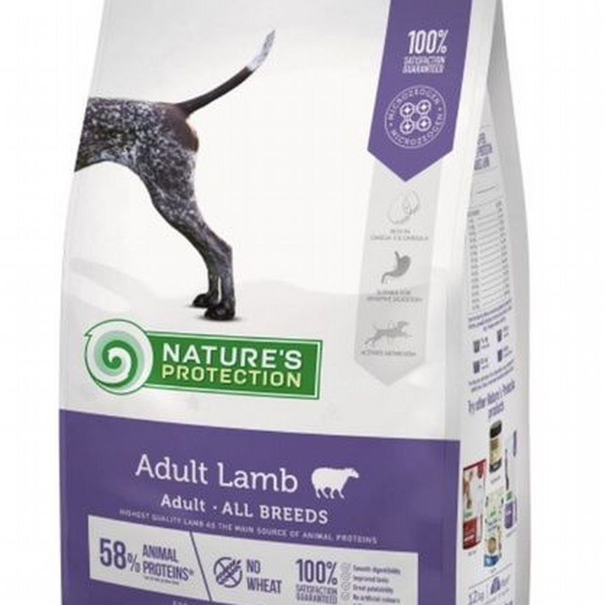 Корм д/собак Nature's Protection Adult Lamb (ягнен