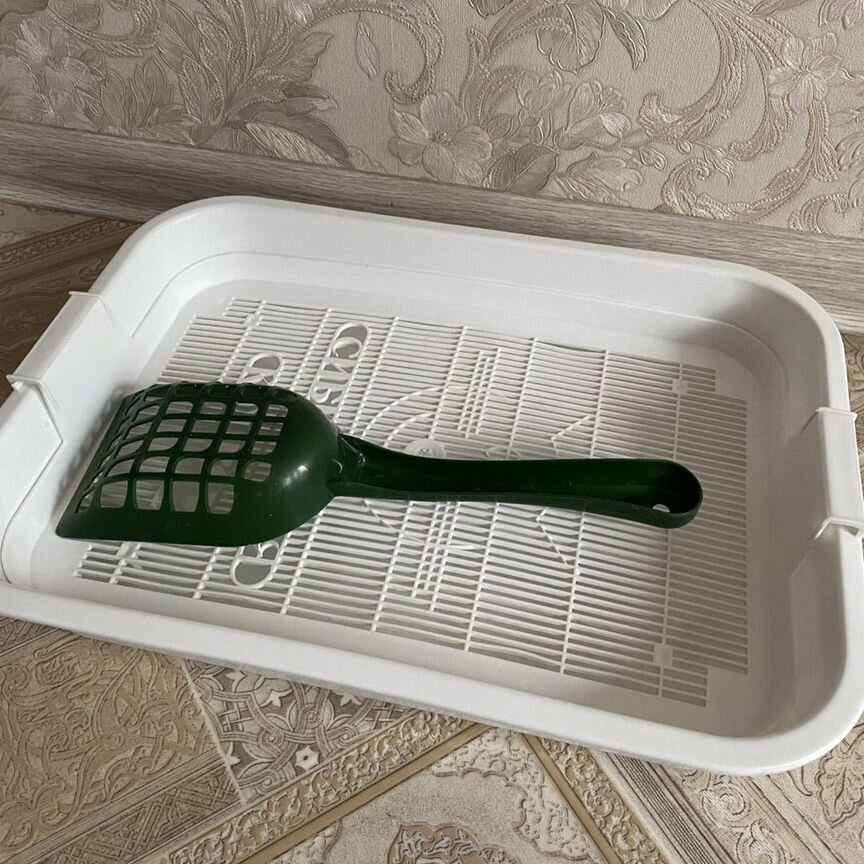Лоток с совком для кошки