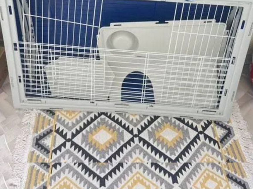 Клетка для декоративного кролика с комушкой