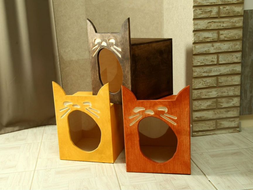 Домик для кошки "Зевающий кот"