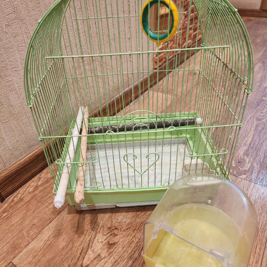 Клетка для попугая и купалка