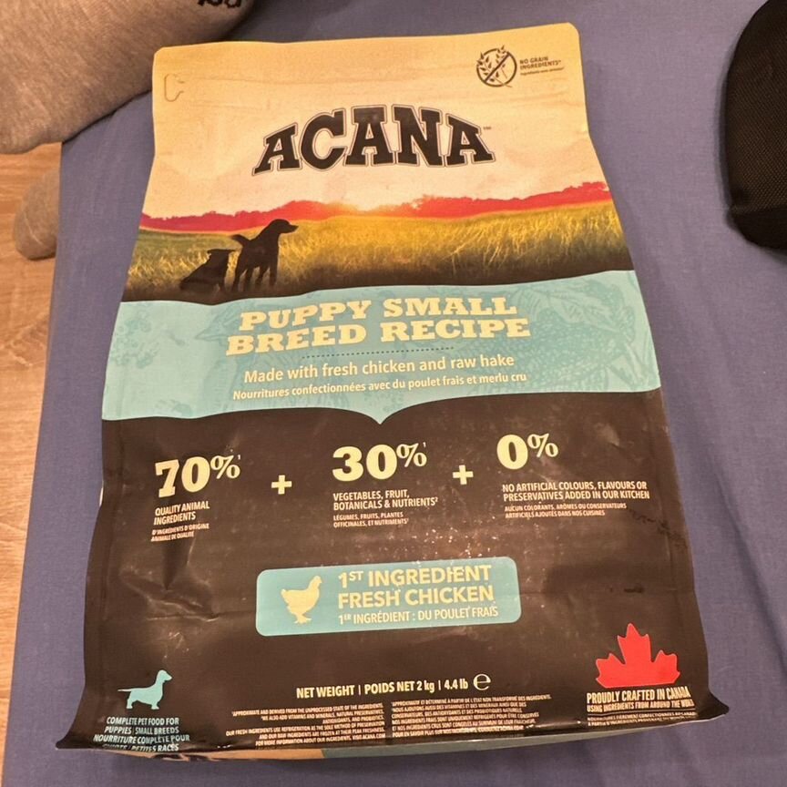 Корм для щенков Acana беззерновой 2 кг