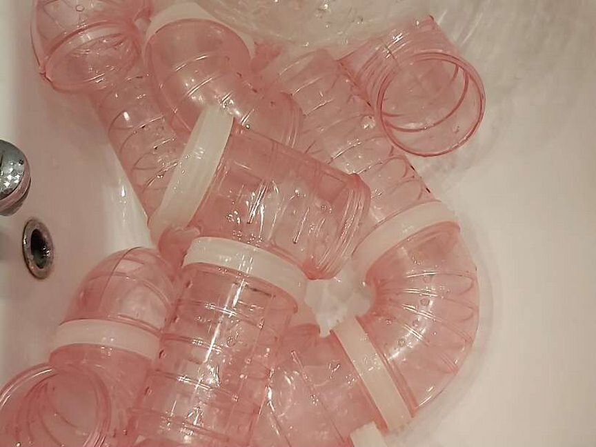 Трубы пластиковые, шар для хомяка