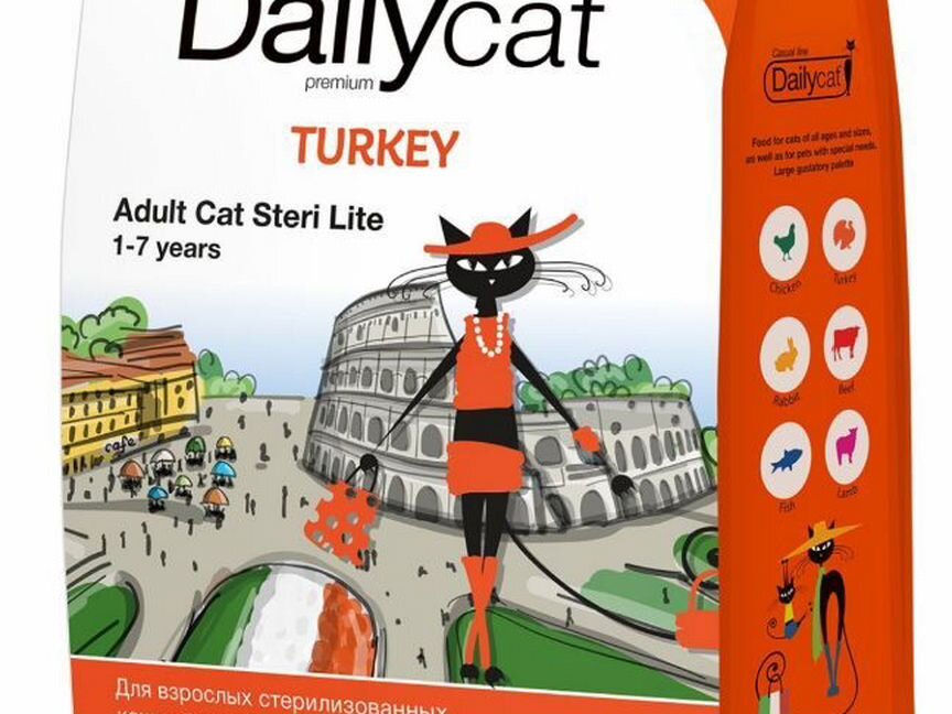 Сухой корм для кошек Dailycat