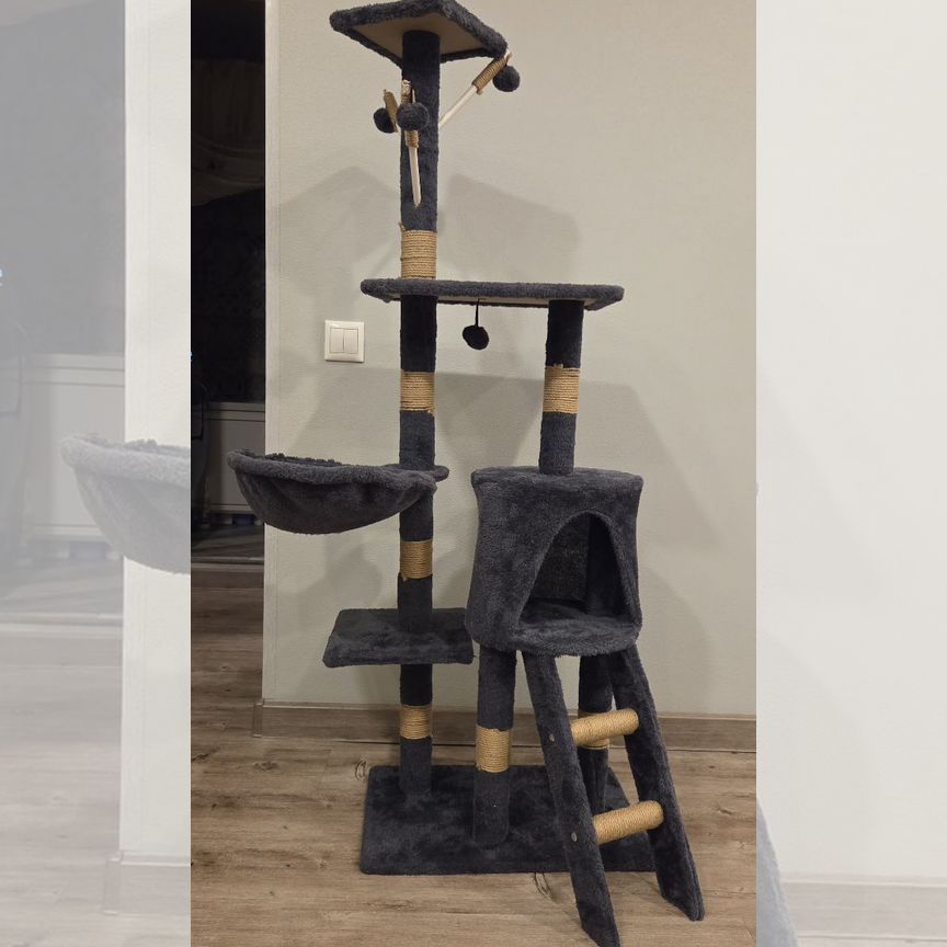 Домик для кошки с когтеточкой