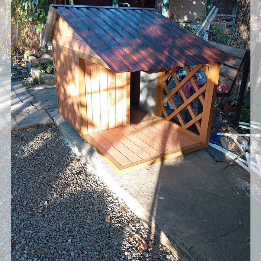 Будка для больших пород собак с утеплением