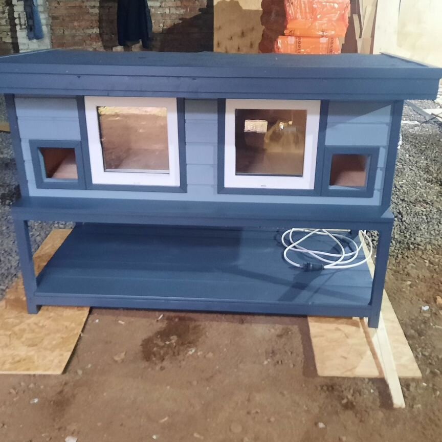 Домик для кошки уличный с подогревом