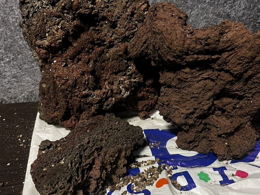 Лавовый камень для аквариума/террариума