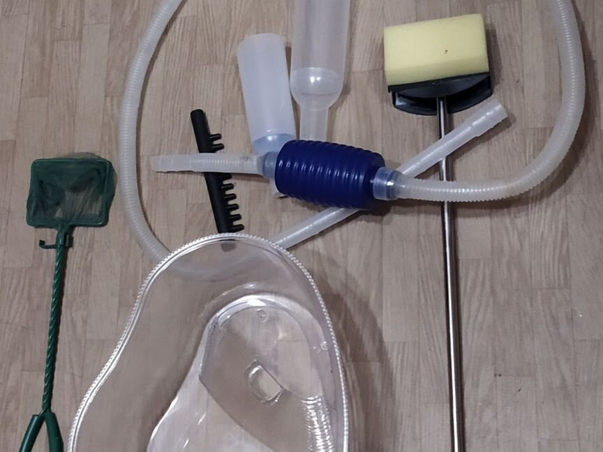 Комплект сифон для чистки аквариума