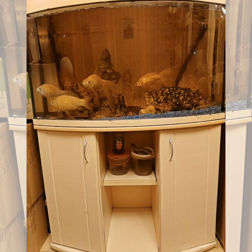 Аквариум с тумбой 200л