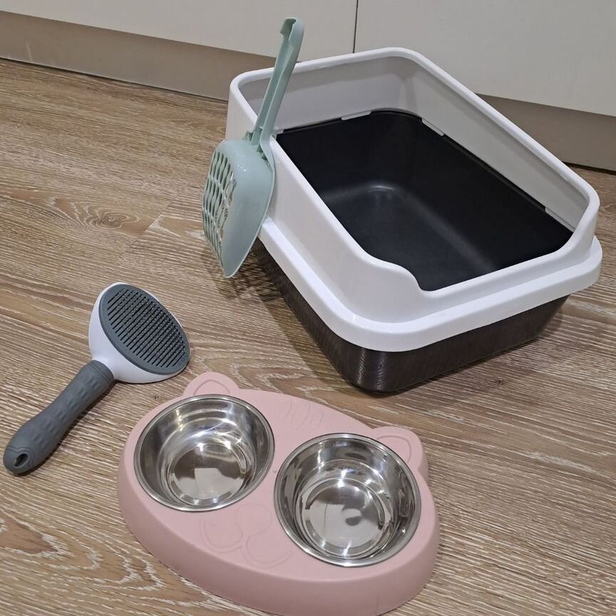 Лоток, миска, чесалка для питомца