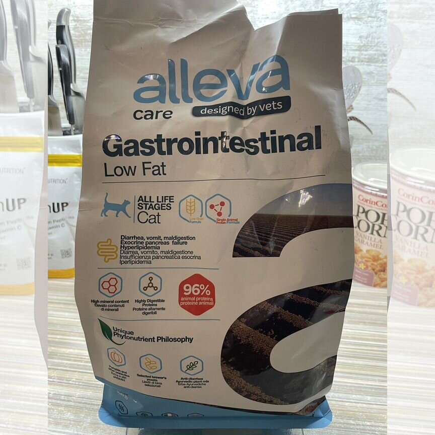 Корм для кошек alleva gastrointestinal