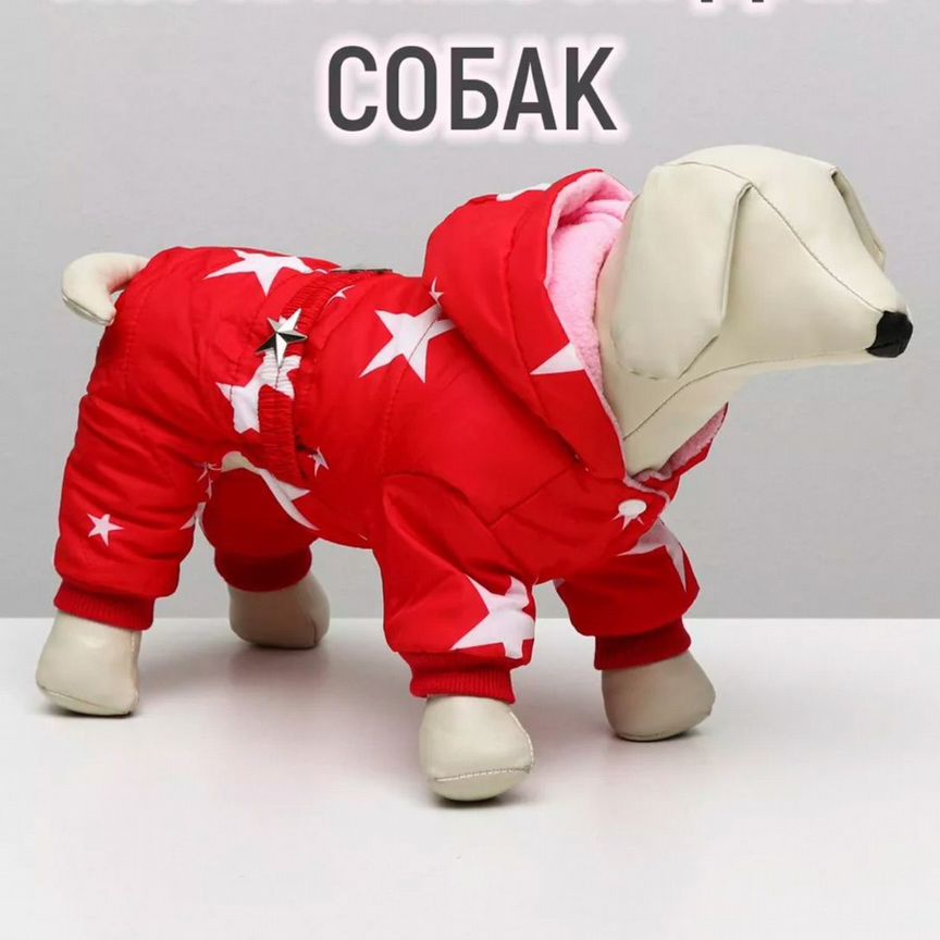 Комбинезон собачий теплый