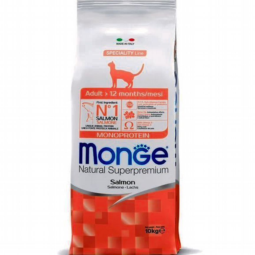 Monge Cat Speciality Line Monoprotein Adult 10 кг