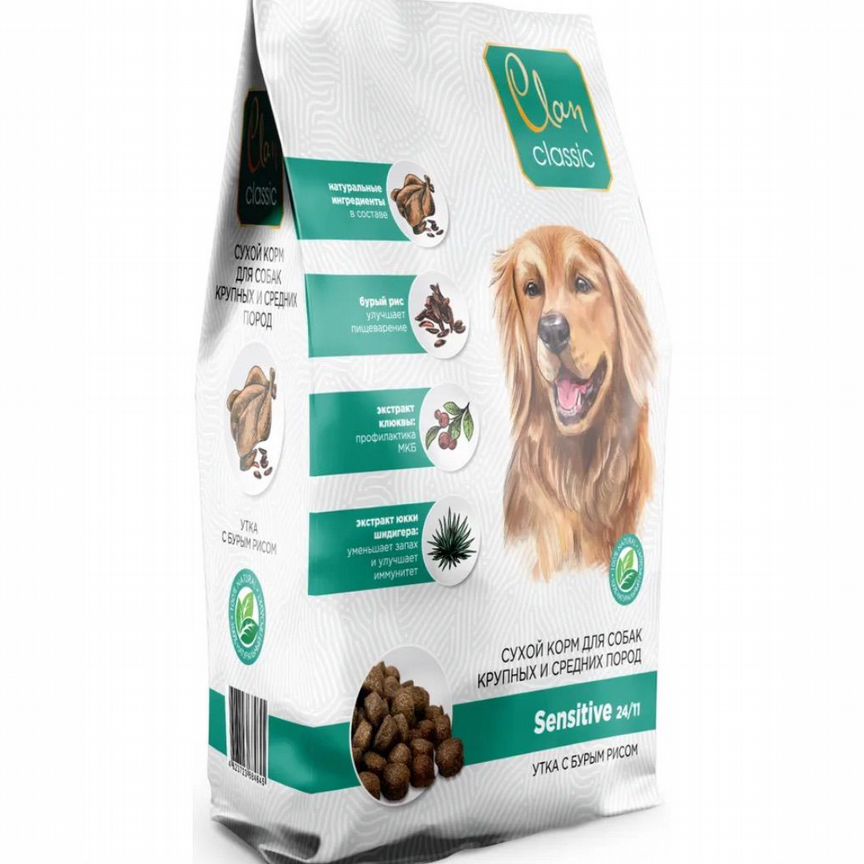 Корм Clan Classic Sensitive 24/11