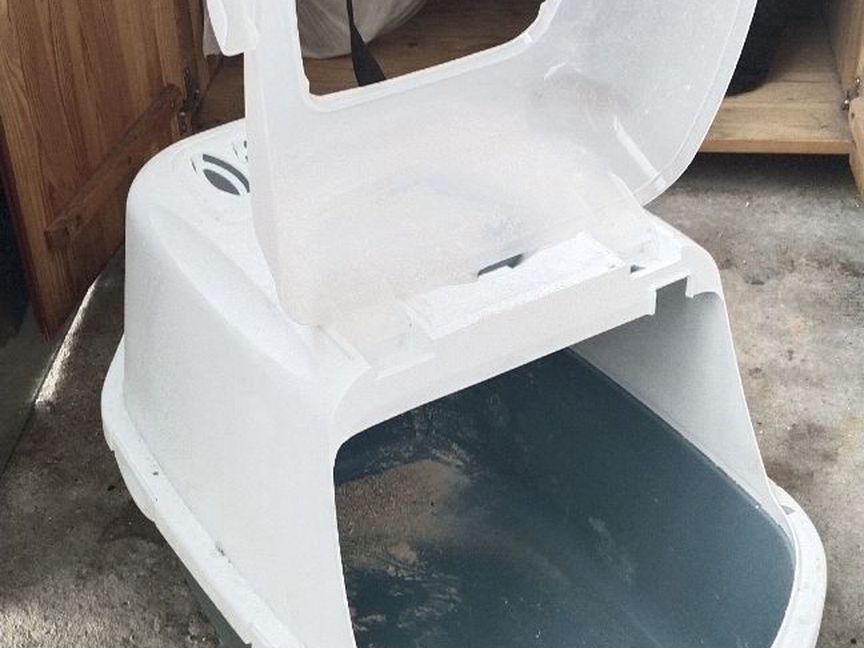 Кошачий лоток большой с крышкой