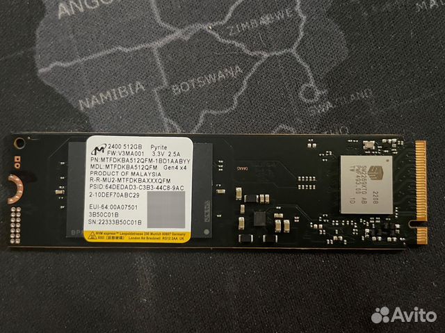 Ssd m2 nvme 512gb micron 2400 mtfdkba512QFM новый купить в Москве ...