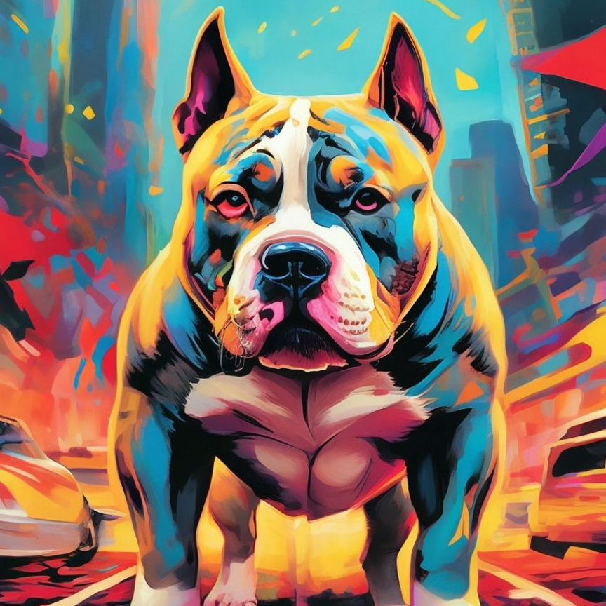 Американский булли вязка