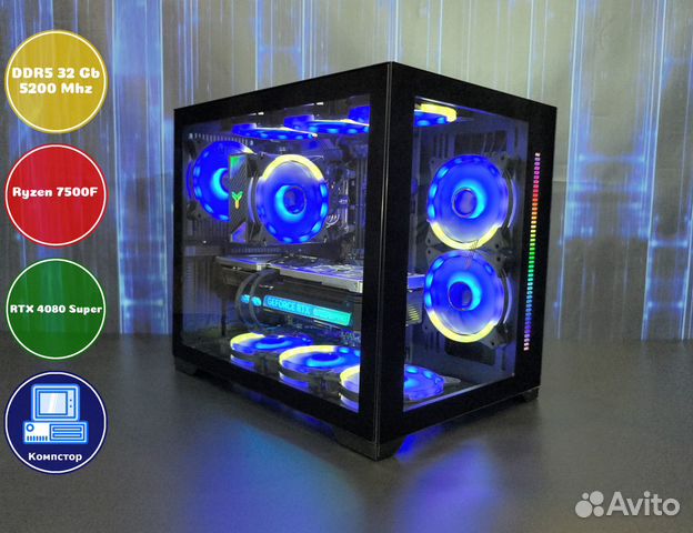 Системный блок AMD7500F-RTX4080SUP-32DDR5-VCP4-B65... купить в Москве ...