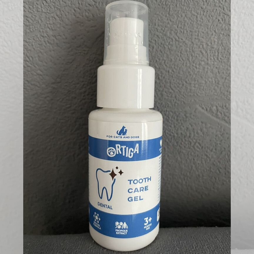 Уходовый гель для зубов для кошек и собак