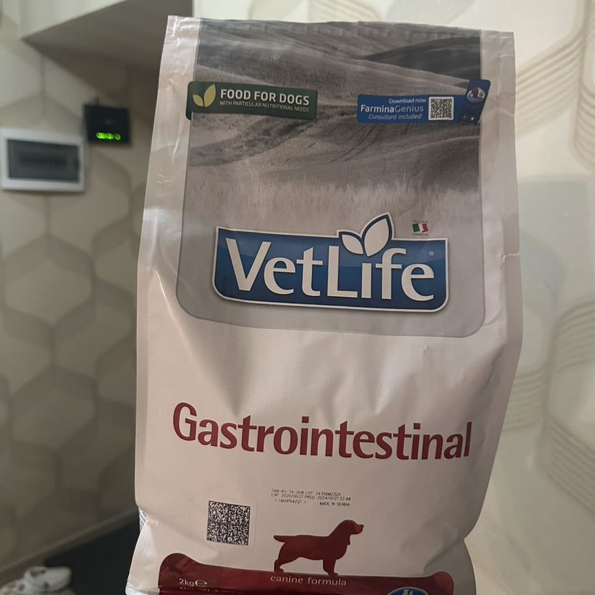 Vetlife gastrointestinal сухой корм для собак