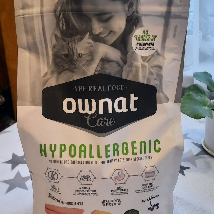Корм для кошек Ownat гипоаллергенный