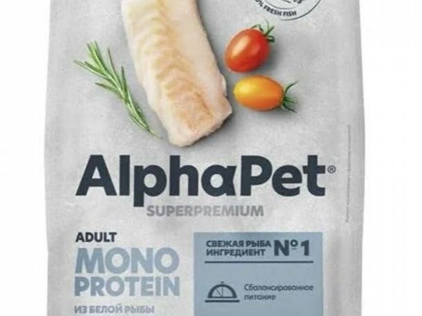 Корм alphapet monoprotein для собак