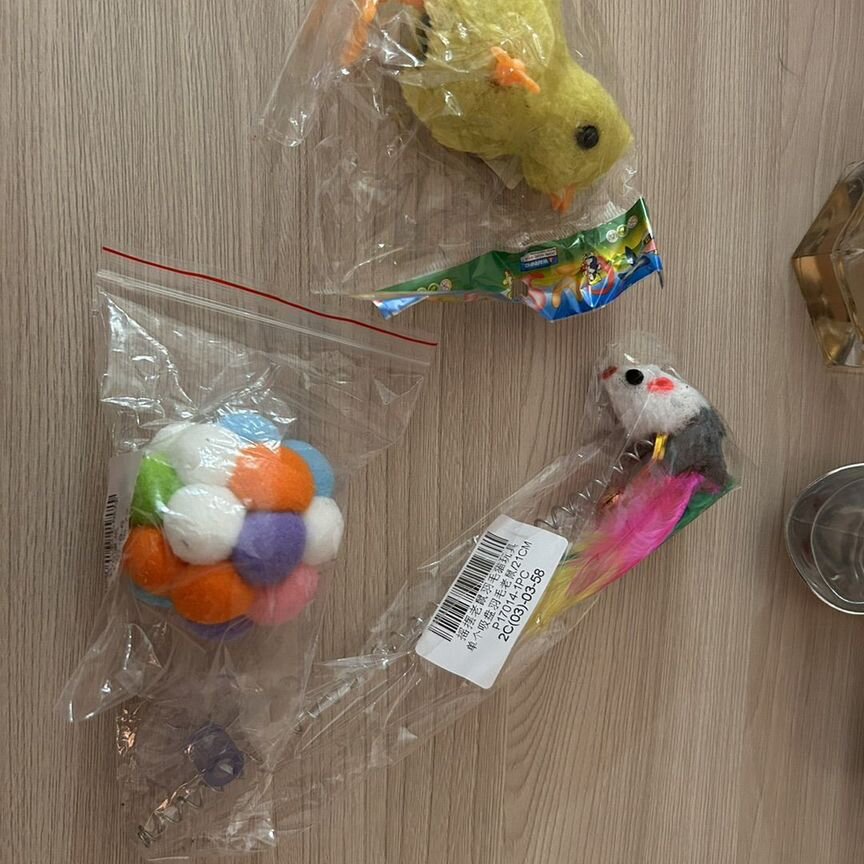 Набор игрушек для кошки