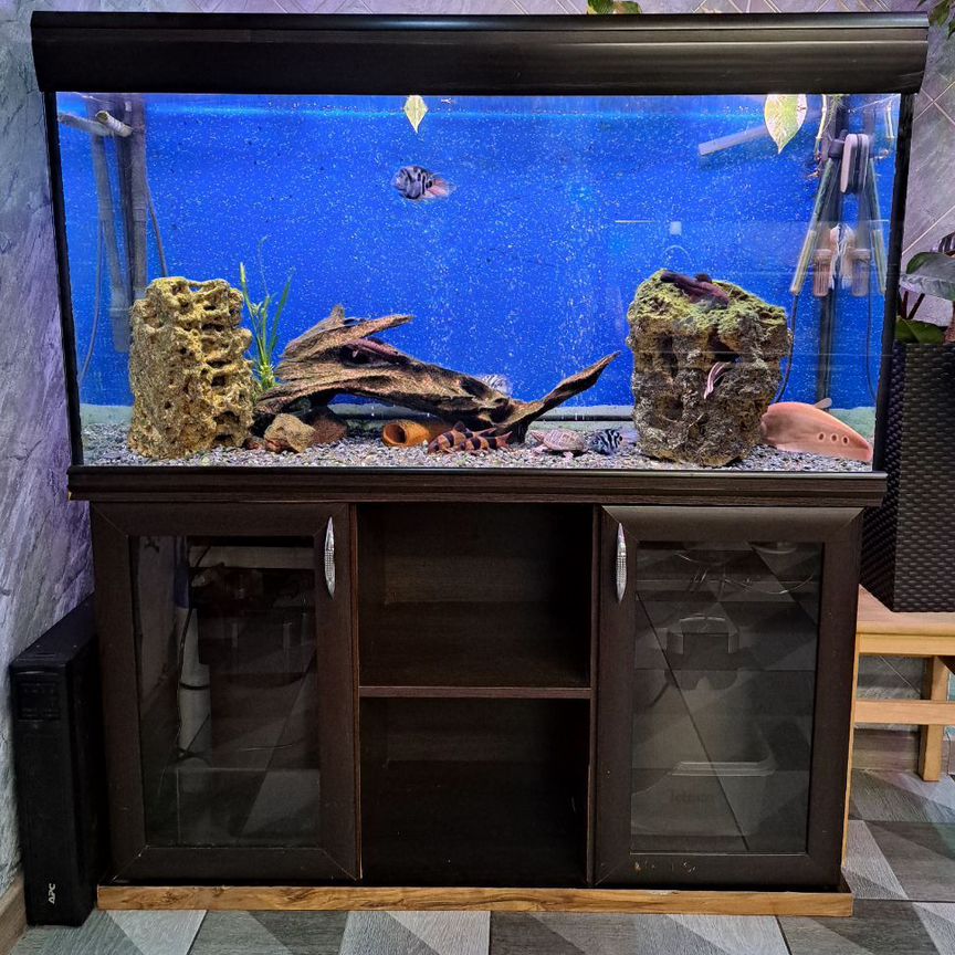 Аквариум 300 литров с тумбой