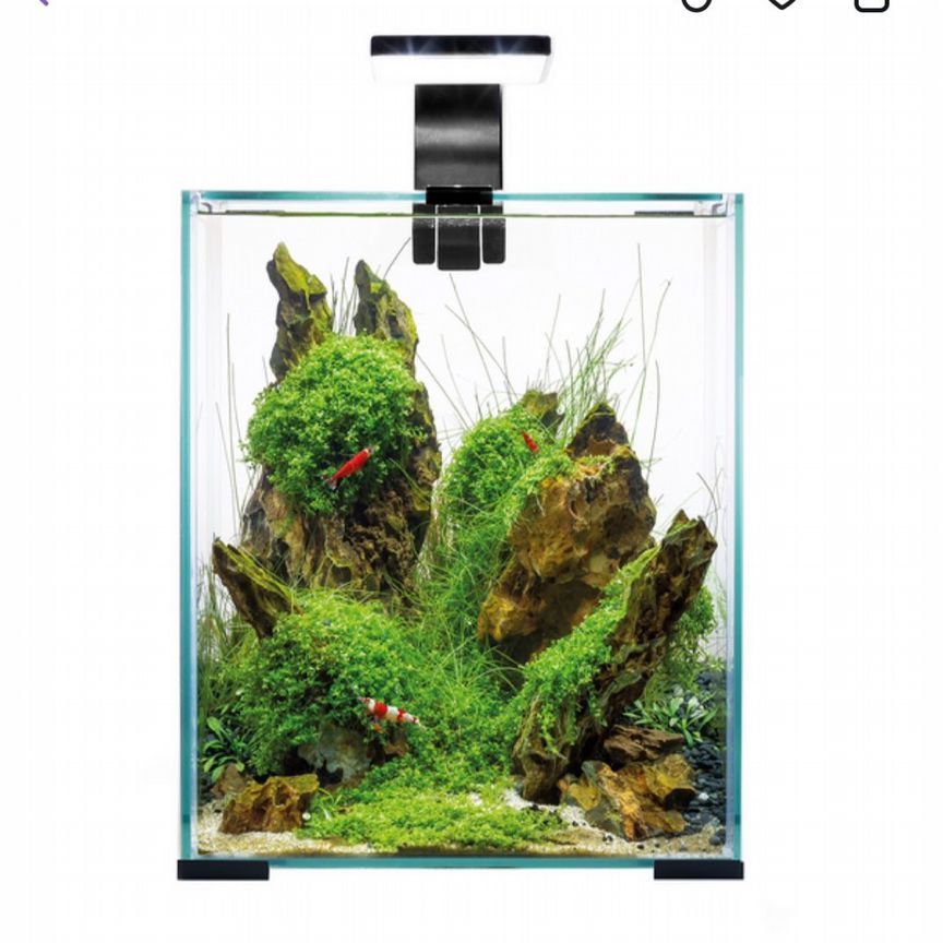 Аквариум aquael shrimp SET 20 куб, черный (19 л)