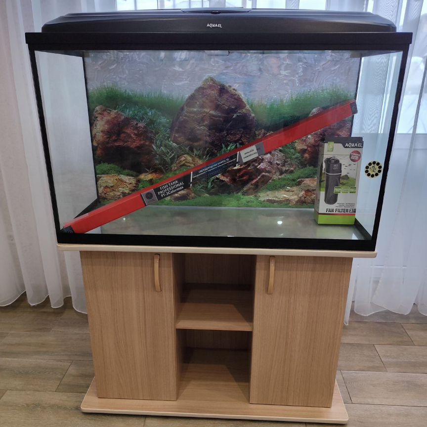 Аквариум с тумбой бу