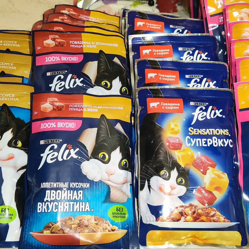 Корм для котов и котят Феликс (Felix)