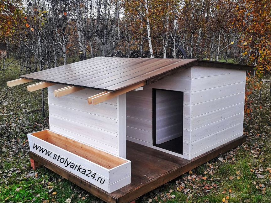 Будка для собаки / собачья будка / вольер