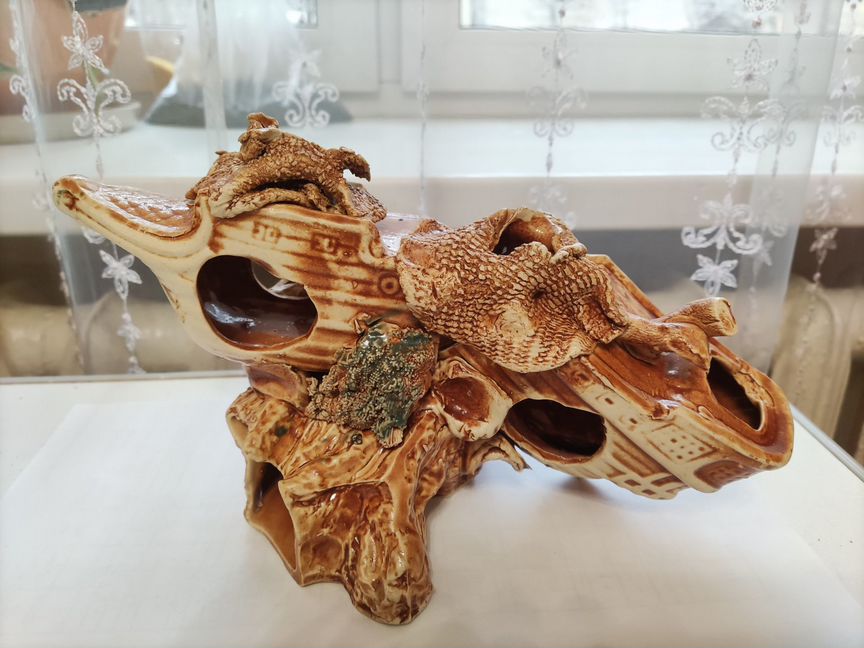 Декорация в аквариум Останки корабля (керамика)