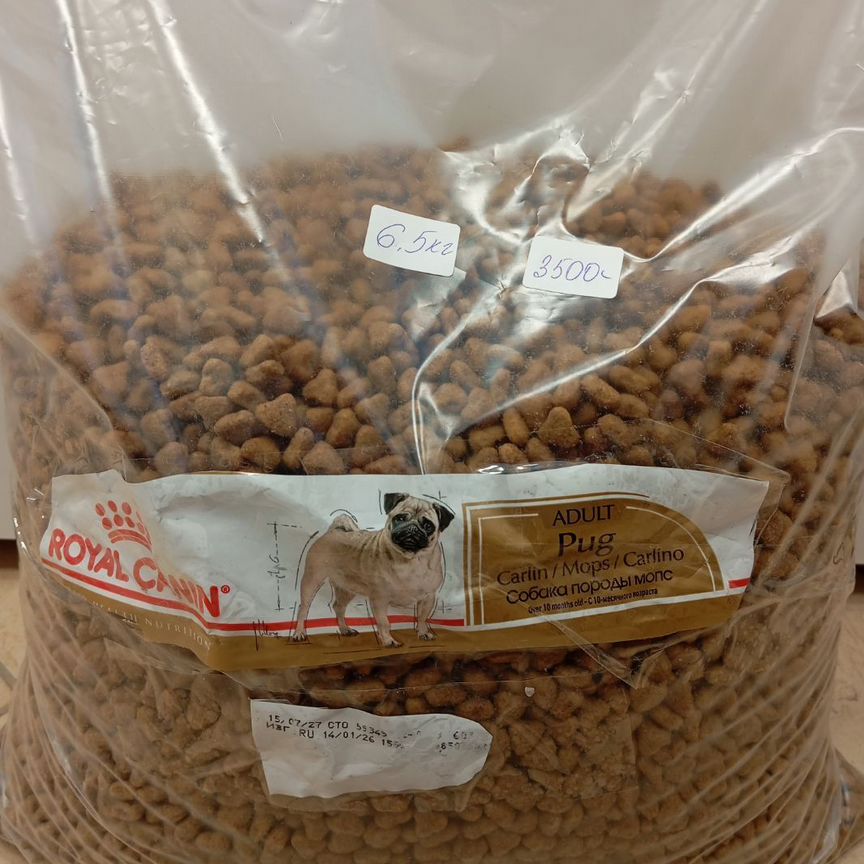 Корм для собак Royal canin pug, 6.5 кг