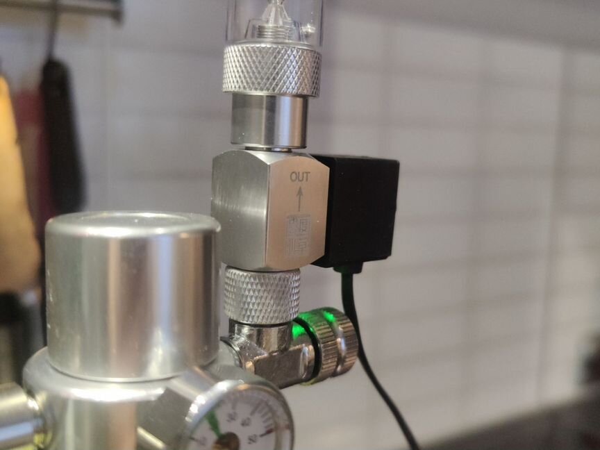 Аквариумный электромагнитный клапан Co2