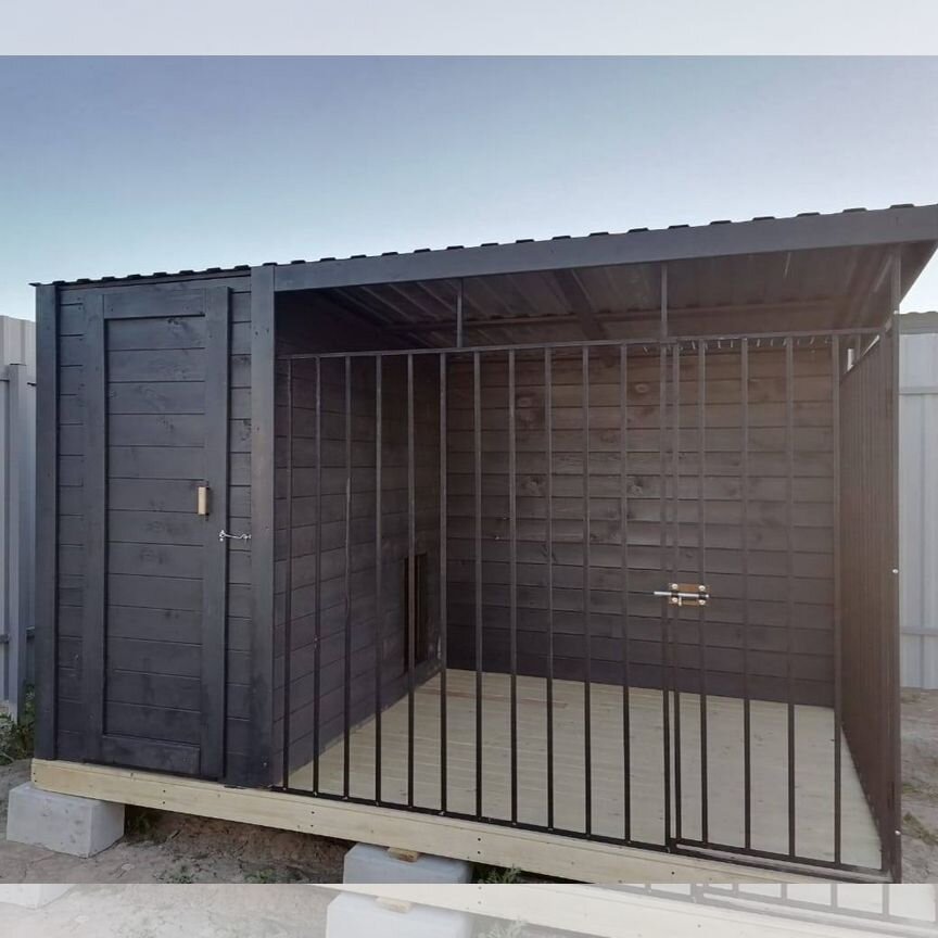 Вольер с хозблоком от производителя