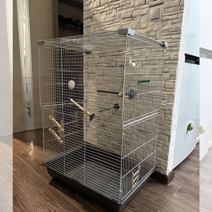 Клетка для попугаев 58х40х65, 4см