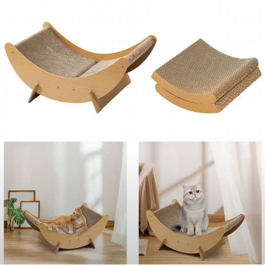 Когтеточка с лежанкой для кошки