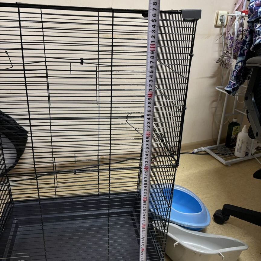Клетка, туалет, купалка для шиншил