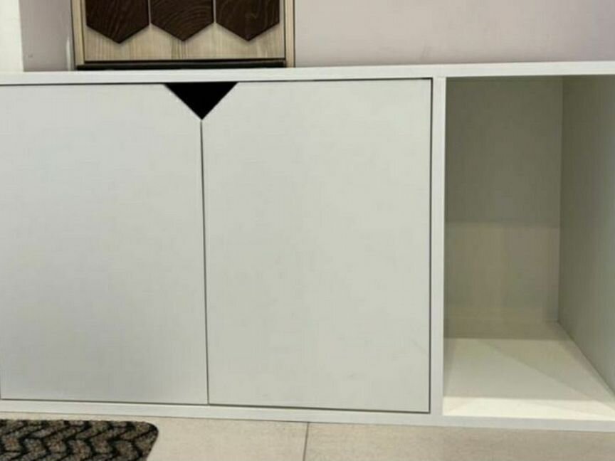 Домик для кошки; Закрытый туалет для кота; тумба