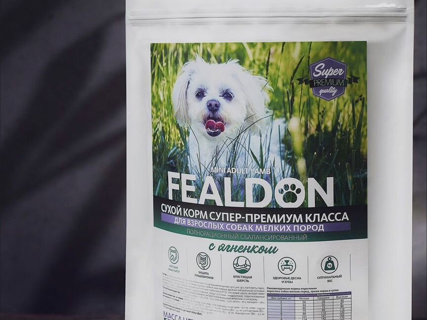 Корм для собак мелких пород Fealdon 6кг