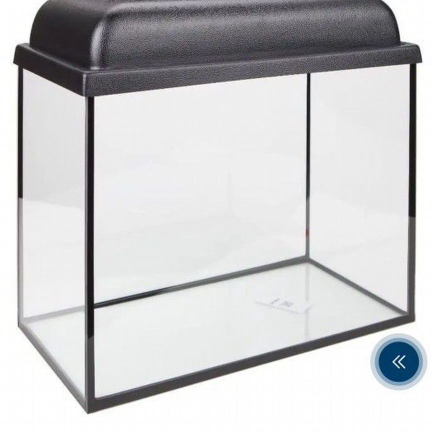 Аквариум с крышкой и светом