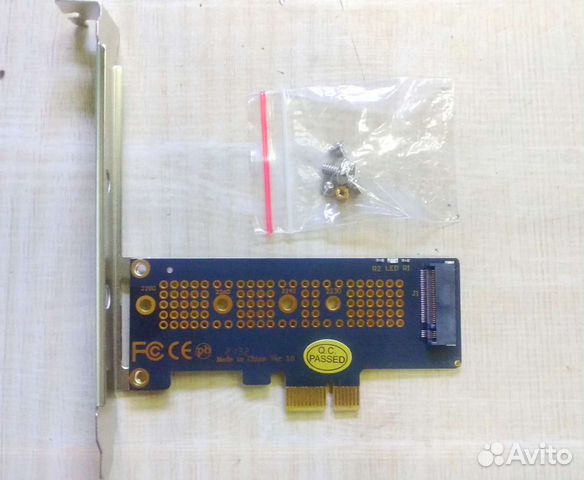SSD M.2 NVMe PCI-E- X1 адаптер переходник. M2 купить в Санкт-Петербурге ...