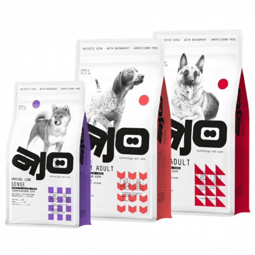 Cухой корм для собак супер-премиум-класса AJO