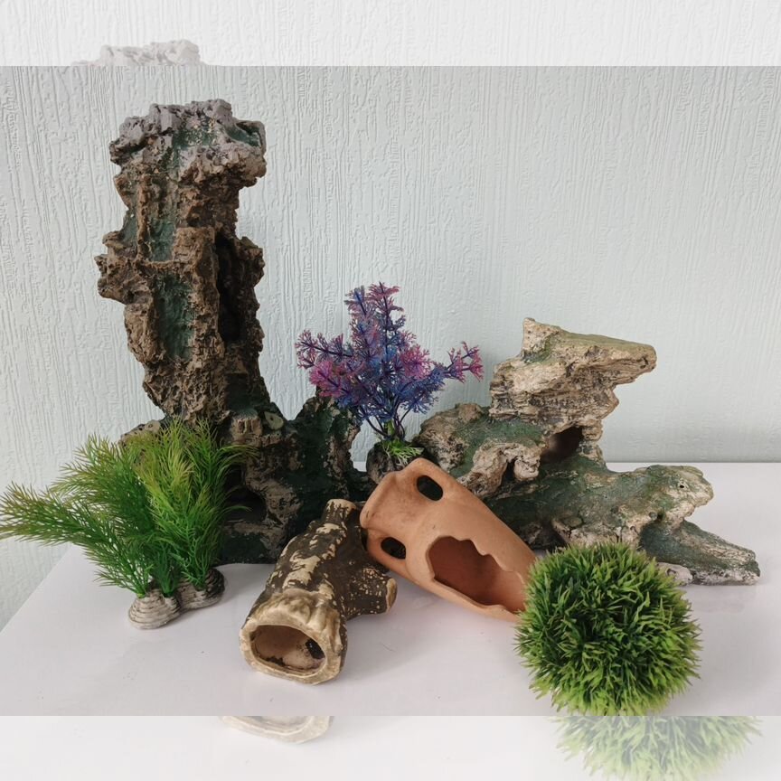 Грот для аквариума бу