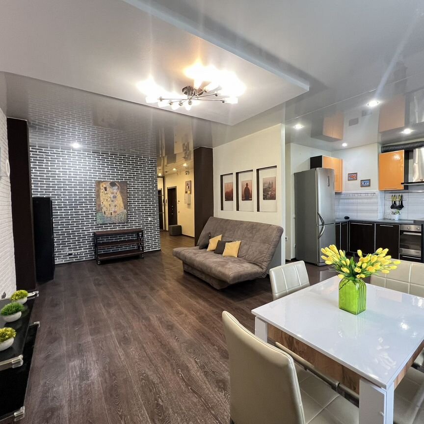 1-к. квартира, 65 м², 2 кровати