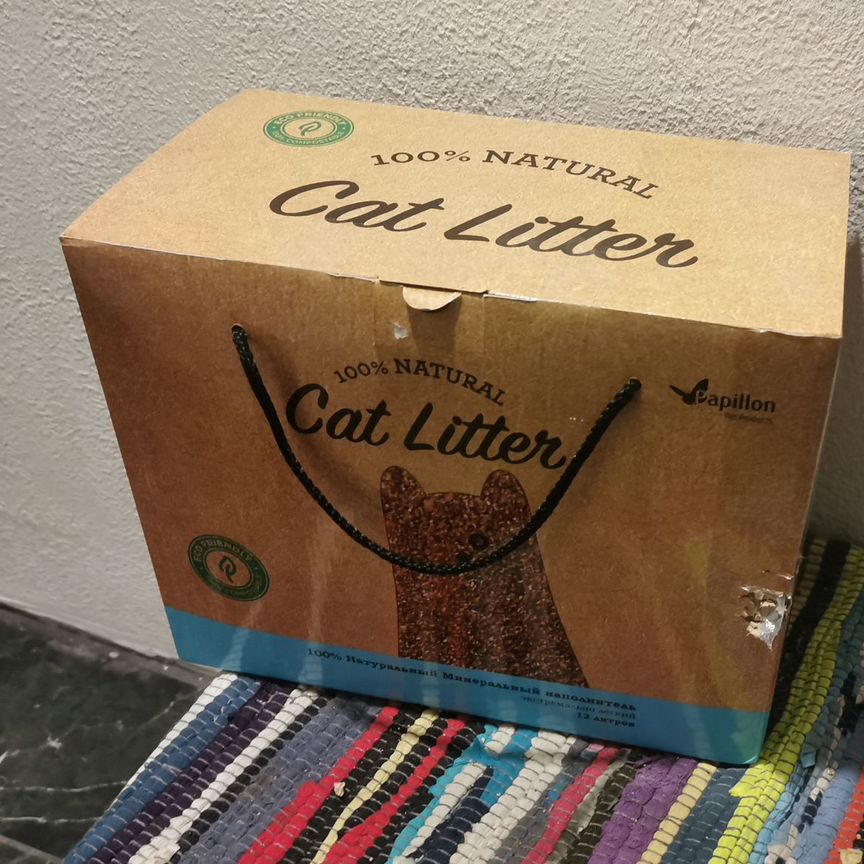 Натуральный минеральный наполнитель Cat Litter 12