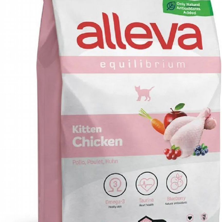 Сухой корм Alleva Kitten Chicken для котят, 1,5 кг